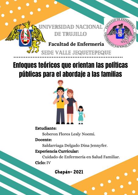 Enfoques teóricos políticas públicas para el abordaje a las familias ...