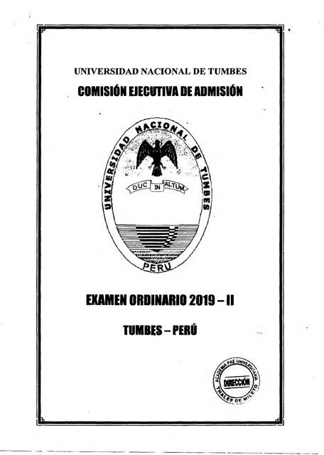 Examen ordinario 2019 - II | Giussepe Mori Fernández | uDocz