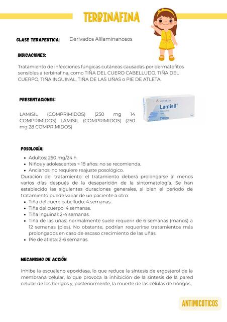 Terbinafina | MARYURI LISBETH | uDocz