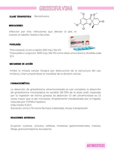 Griseofulvina | MARYURI LISBETH | uDocz