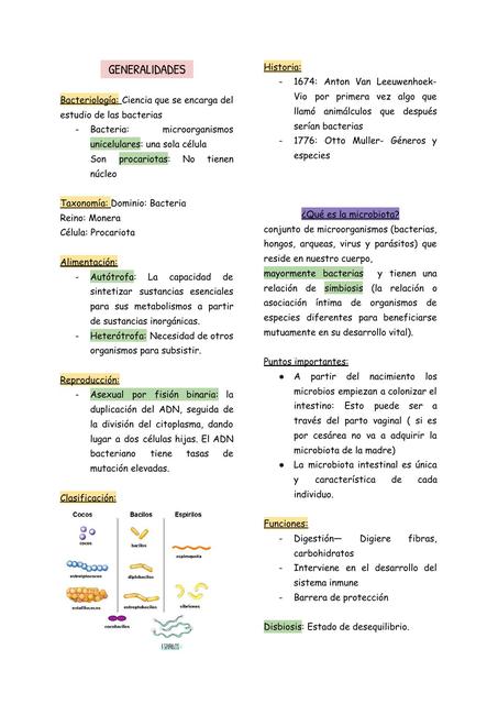Bacteriología | Abril Calderón Med | uDocz