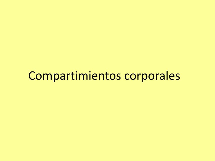 Compartimientos Corporales Udocz