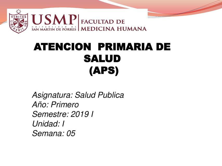 Atención primaria de Salud (APS) | Tiroxina Med | uDocz