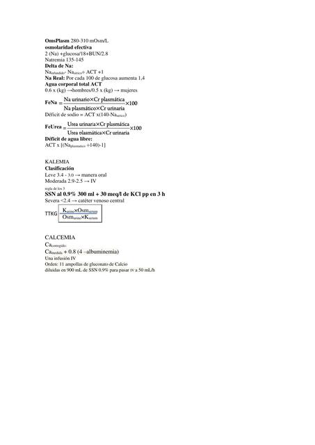 Formulas para medicina interna | MEDilove | uDocz