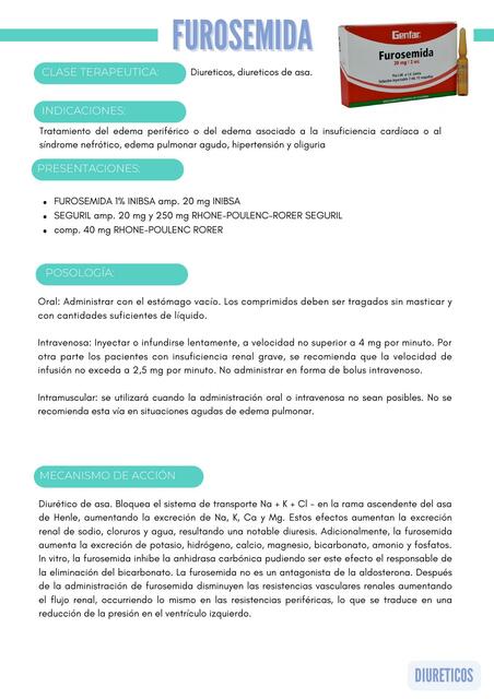 Furosemida | MARYURI LISBETH | uDocz