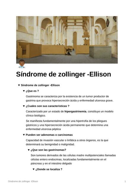 Síndrome de zollinger -Ellison | ESPM MEDICINA | uDocz