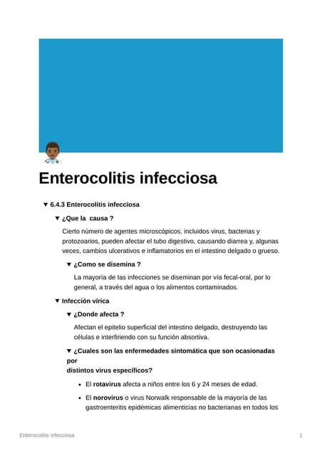 Enterocolitis infecciosa | ESPM MEDICINA | uDocz