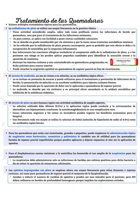 Tratamiento de Quemaduras | MARYURI LISBETH | uDocz