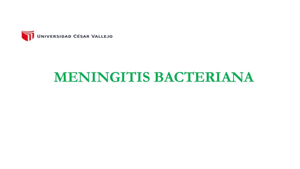 Meningitis Bacteriana | MARYURI LISBETH | uDocz
