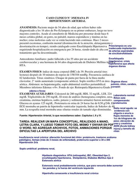 Caso Clínico N°3 Hipertensión Arterial | Briggitte Yamilé Suarez Esteban | uDocz