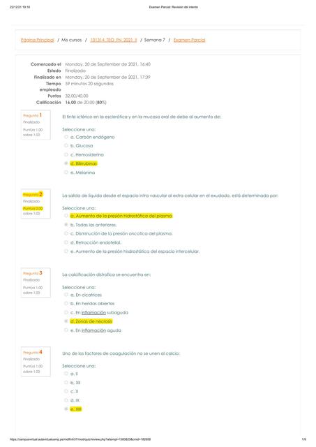 Examen de Patología | Tiroxina Med | uDocz
