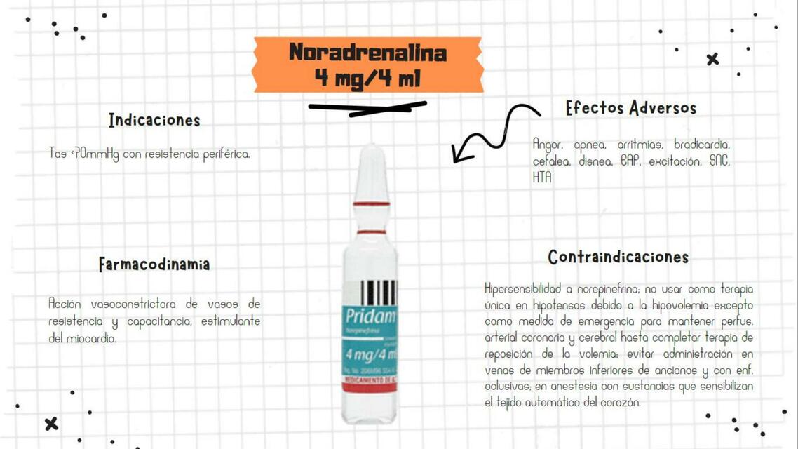 Noraadrenalina 4mg | Linda Milena León Gómez | uDocz