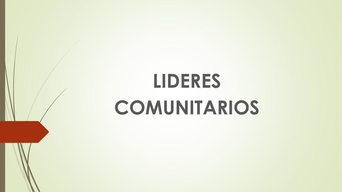 Líderes comunitarios | Linda Milena León Gómez | uDocz