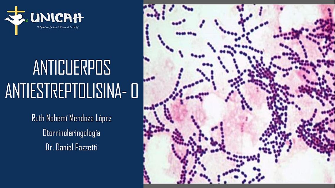 Anticuerpos antiestreptolisina | Ruth Mendoza | uDocz
