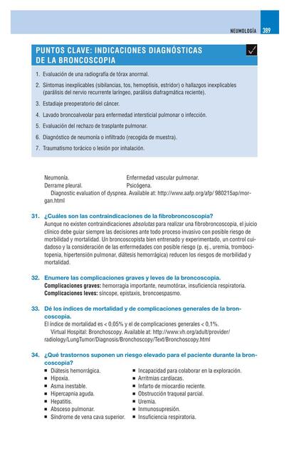INDICACIONES DIAGNÓSTICAS DE LA BRONCOSCOPIA | uDocz