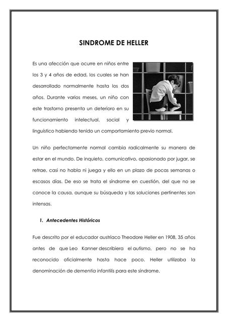 Sindrome de heller - psiquiatría | Diego Israel Tipan, MD. - Apuntes ...