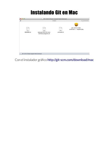 Instalando Git en Mac | MARYURI LISBETH | uDocz