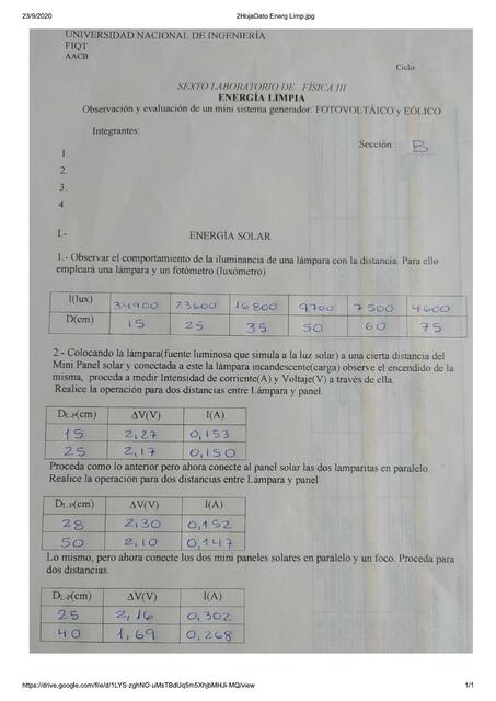 Energia limpia | Study Ingenieros | uDocz