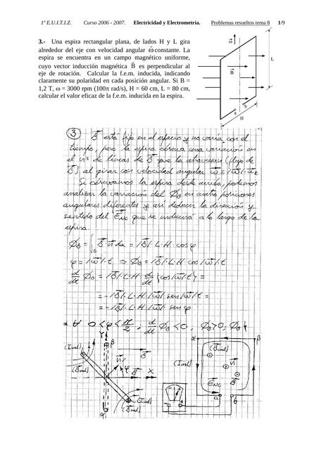 Ejercicios inductancia. Electricidad y Electrometría | Study Ingenieros | uDocz