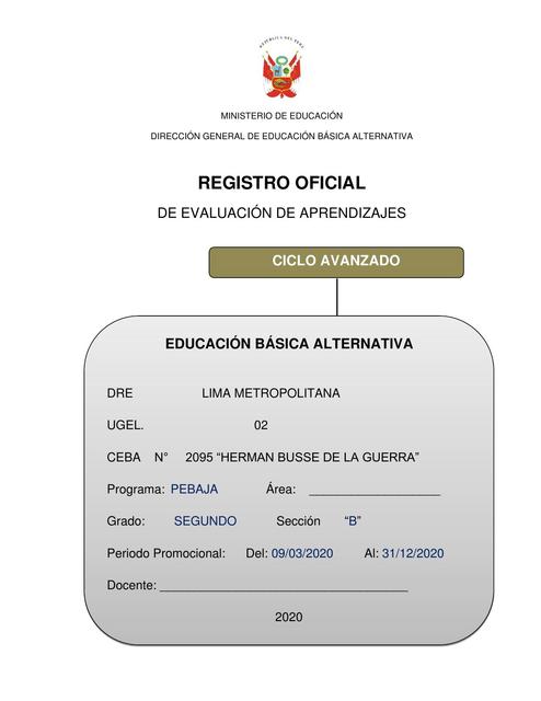 Registro oficial | Unidocs | uDocz