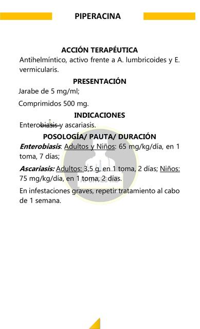 PIPERACINA - Farmacología | Diego Israel Tipan, MD. - Apuntes Médicos ...