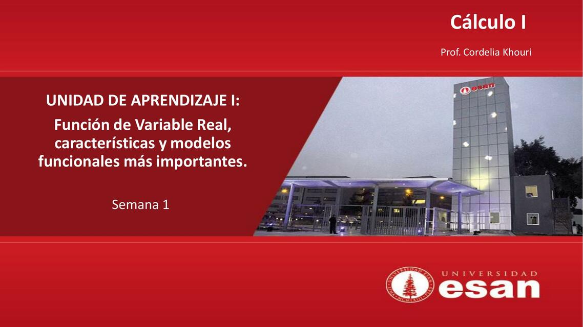 Función de Variable Real, Características y Modelos Funcionales más ...