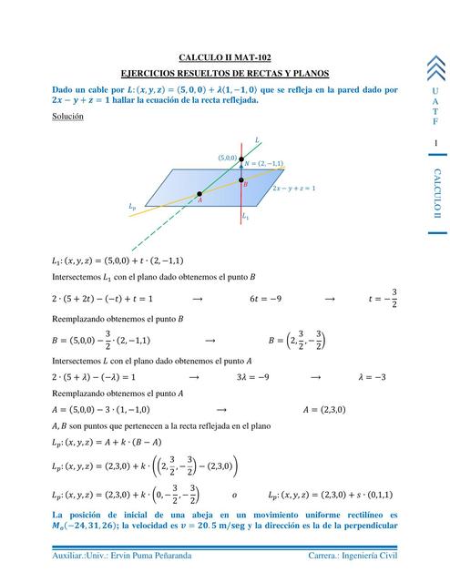 RECTAS Y PLANOS EN R3 | Ervin Puma | uDocz
