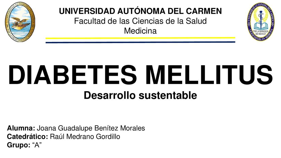 Diabetes Mellitus | Joana Benitez | uDocz