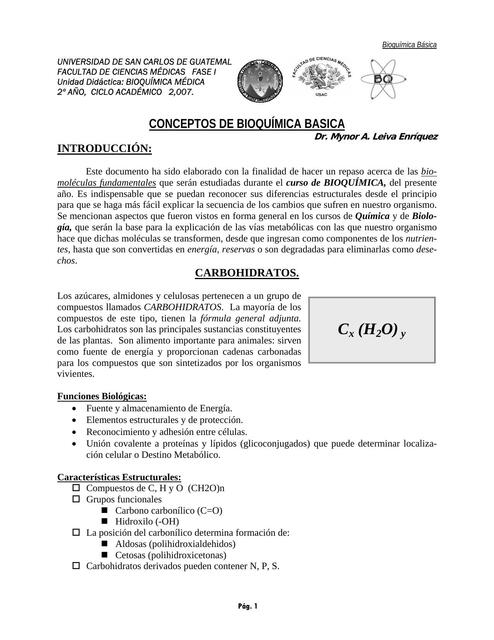 Conceptos de Bioquímica Básica | universitemas13 | uDocz