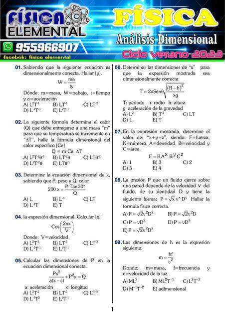 Análisis Dimensional | Pedro Agui L. | uDocz