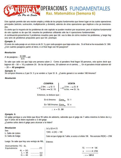 6 Operaciones Fundamentales | evelyn barreto | uDocz