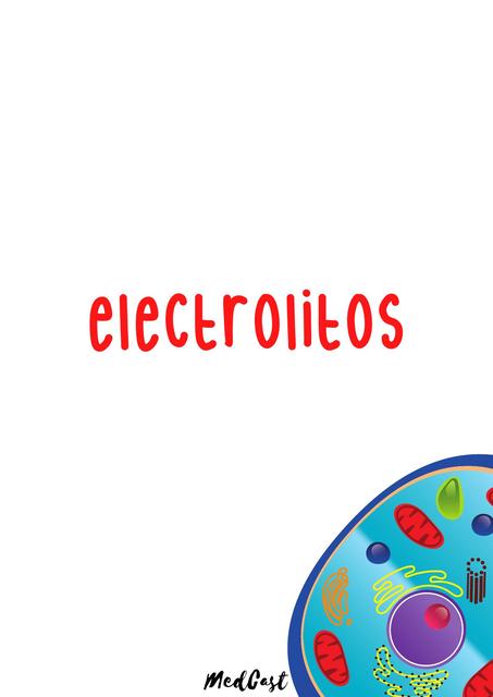 Electrolitos | YUDOC.ORG | uDocz