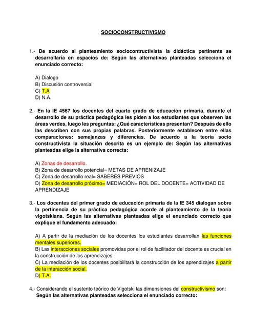 SocioConstructivismo | Material para docentes | uDocz