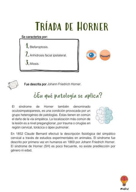 Tríada de Horner | YUDOC.ORG | uDocz