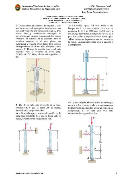 Resistencia de Materiales 2- Columnas | Kevin Herrera Cahuina | uDocz