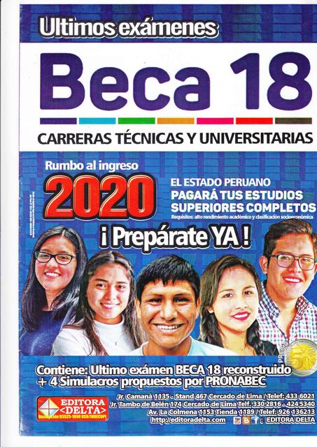 Beca 18 - EXAMENES 2020 | Renzo Cuzco | uDocz