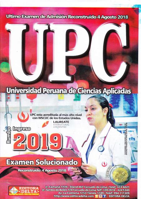 UPC ADMISIÓN 2019-2 | Renzo Cuzco | uDocz