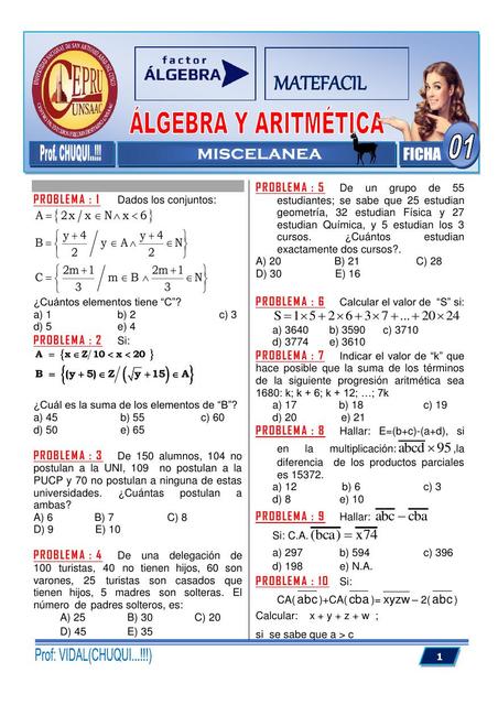 Miscelanea - UNSAAC | Jeancarlo M. | uDocz