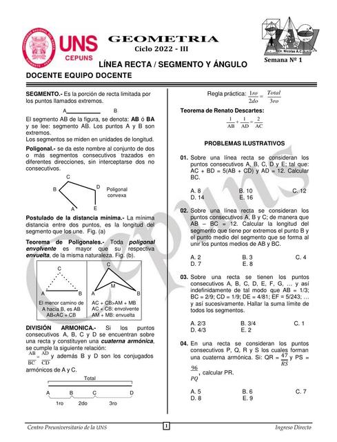 Geometría SEM 01 III | Y. Esther Montoya | uDocz