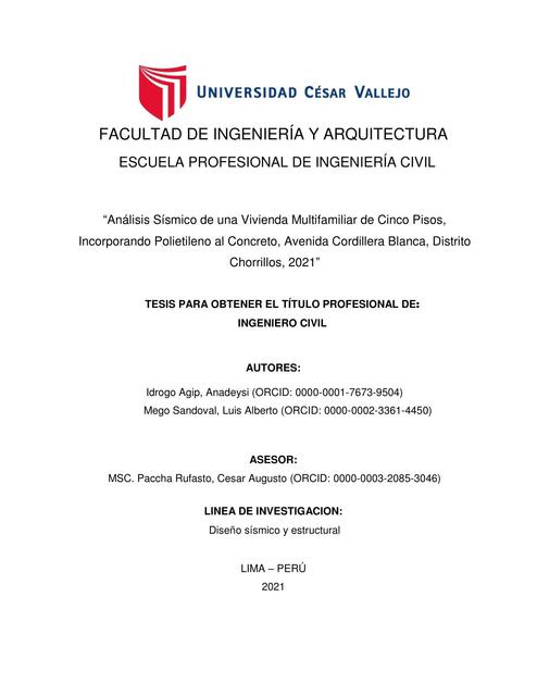 Análisis sísmico de una vivienda | Ericka Jasmin Chacon Soto | uDocz