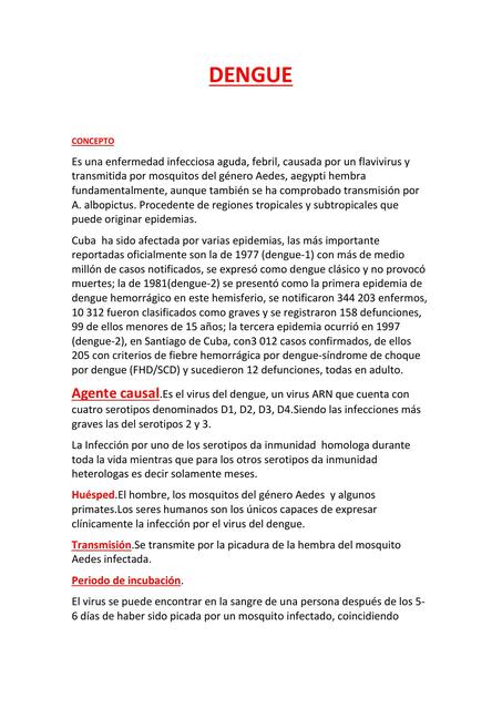 Dengue | RoseMedScience ( Rose Mary Favier ) | uDocz