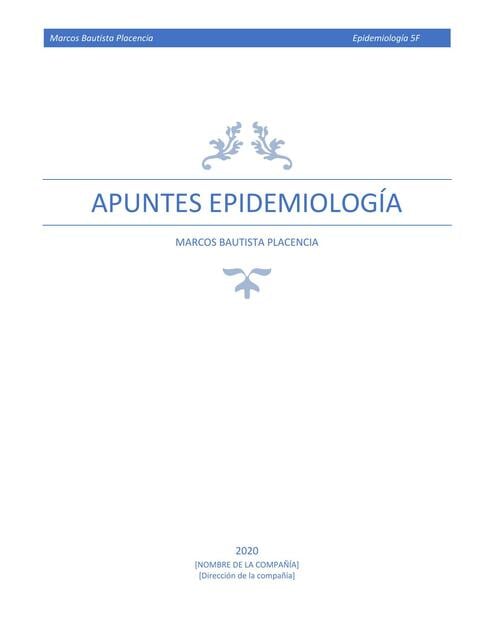 Apuntes epidemiología | Maleni Martínez | uDocz