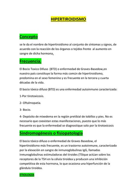 HIPERTIROIDISMO | RoseMedScience ( Rose Mary Favier ) | uDocz