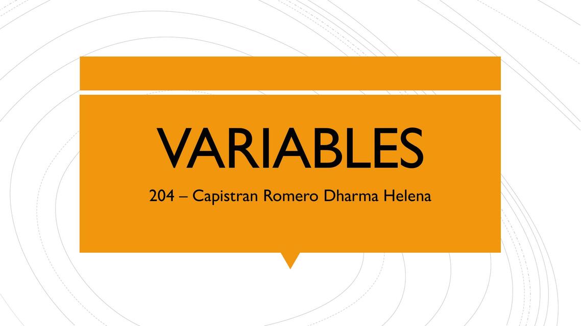 Variables | Helen C. Romero | uDocz