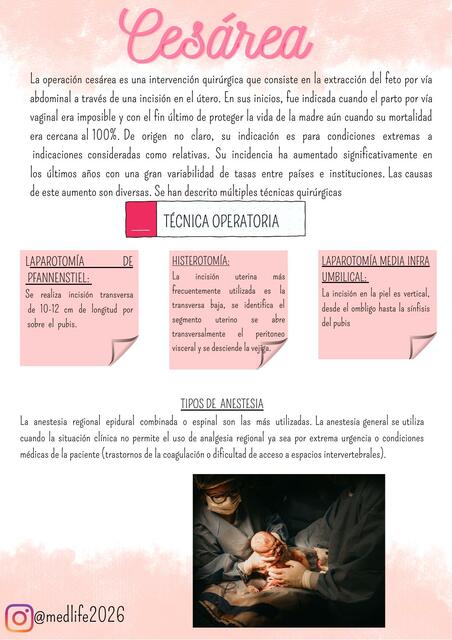 Cesárea | Medlife2026 | uDocz