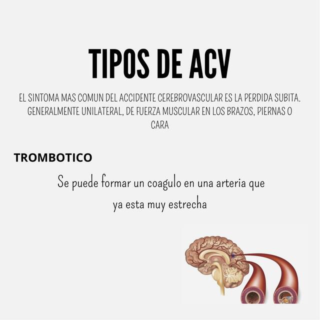 ACV Trombótico | nursing apuntes | uDocz