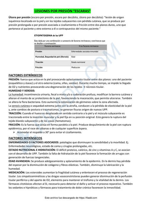 Lesiones por presión | Enfermería | uDocz