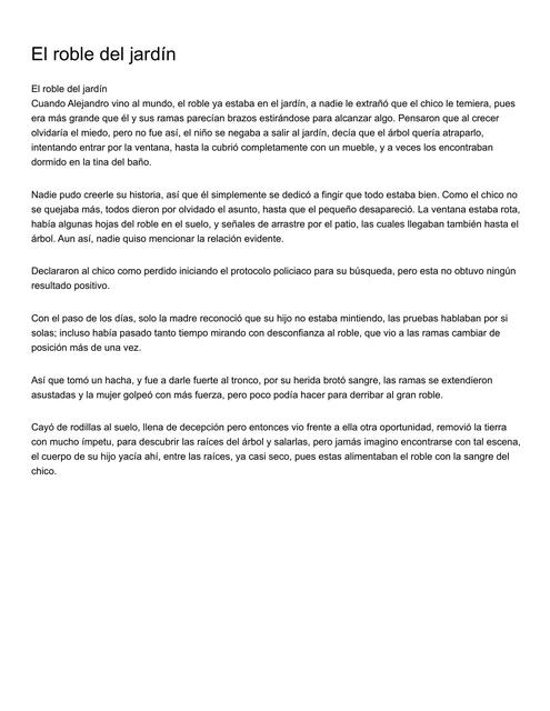 El Roble del Jardín | el literato 2000 | uDocz