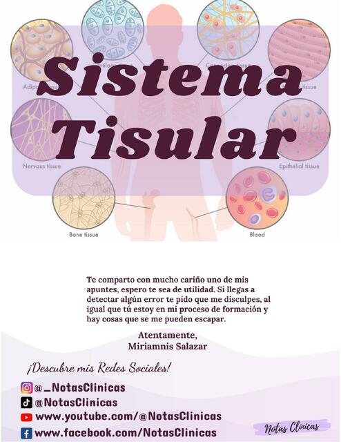 Sistema Tisular | Notas Clínicas | uDocz