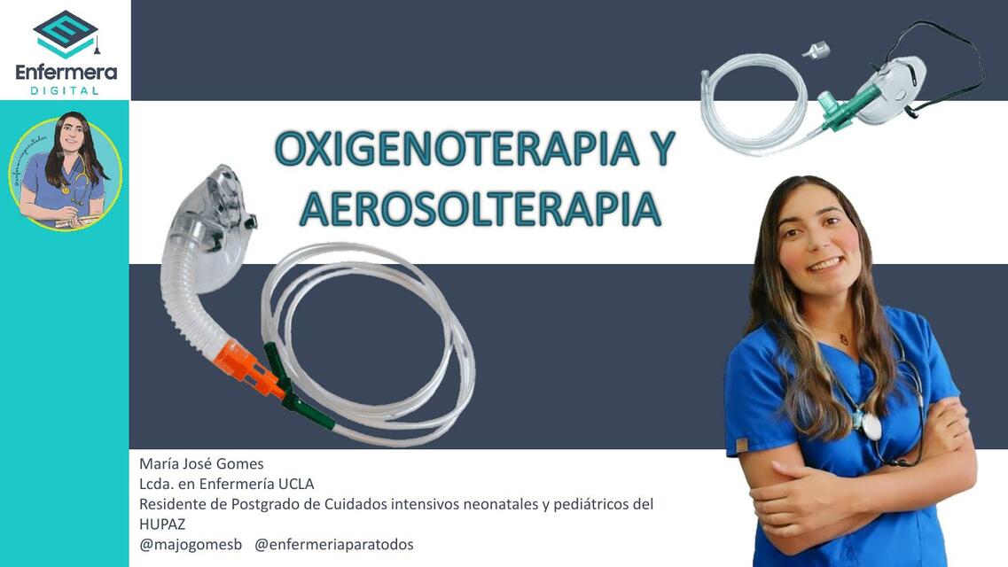 Oxigenoterapia y Aerosolterapia | Enfermería | uDocz